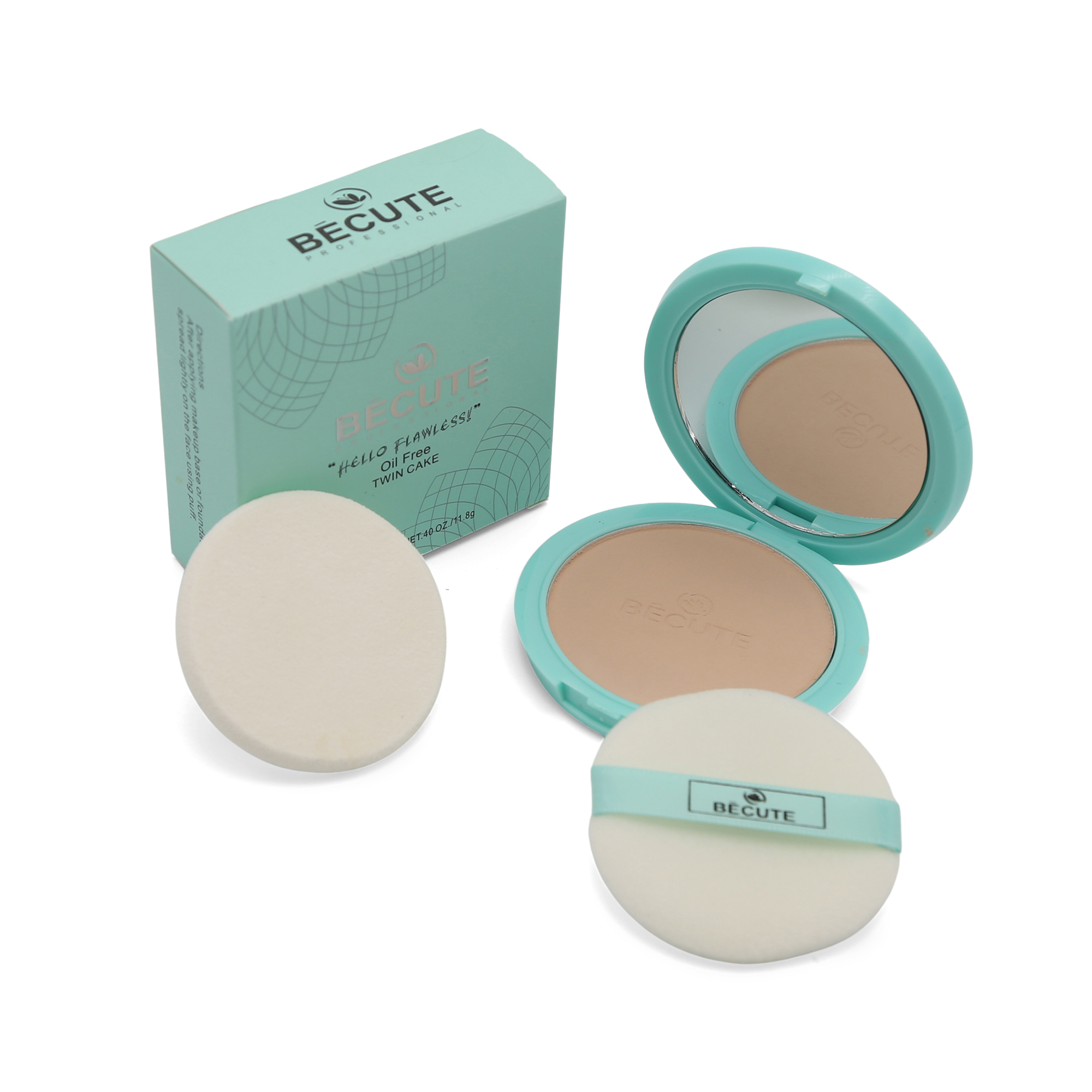 HELLO FLAWLESS TWIN CAKE BC-04 (Natural) - Becute Cosmetics